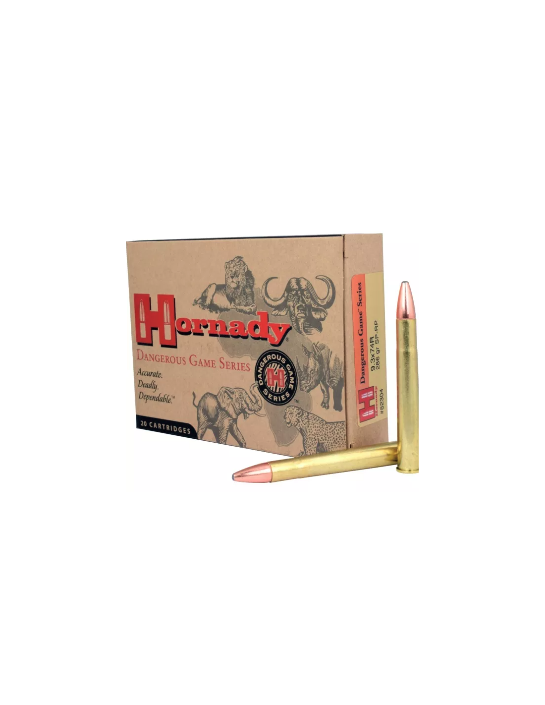 MUNITION HORNADY 9.3X74R 18.5G/286GR INTERLOCK SP 82304 - Armurerie de ...