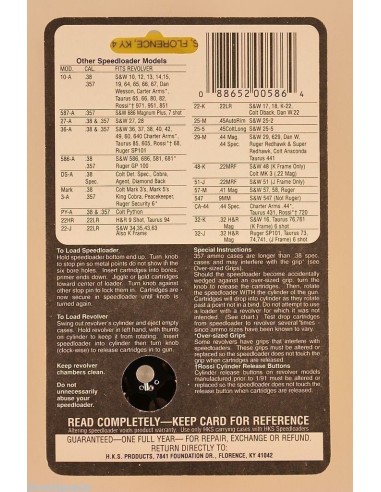 HKS SPEED LOADER 32J TAURUS 73/74/741 J-FRAME 6 COUPS - Armurerie de la ...