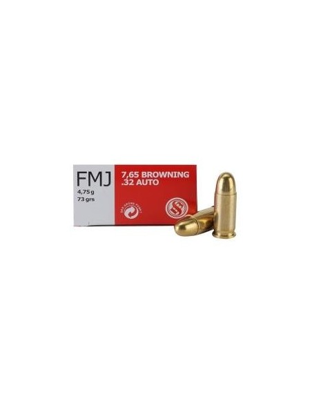 Munitions Sellier & Bellot 32 ACP - 7.65 Browning